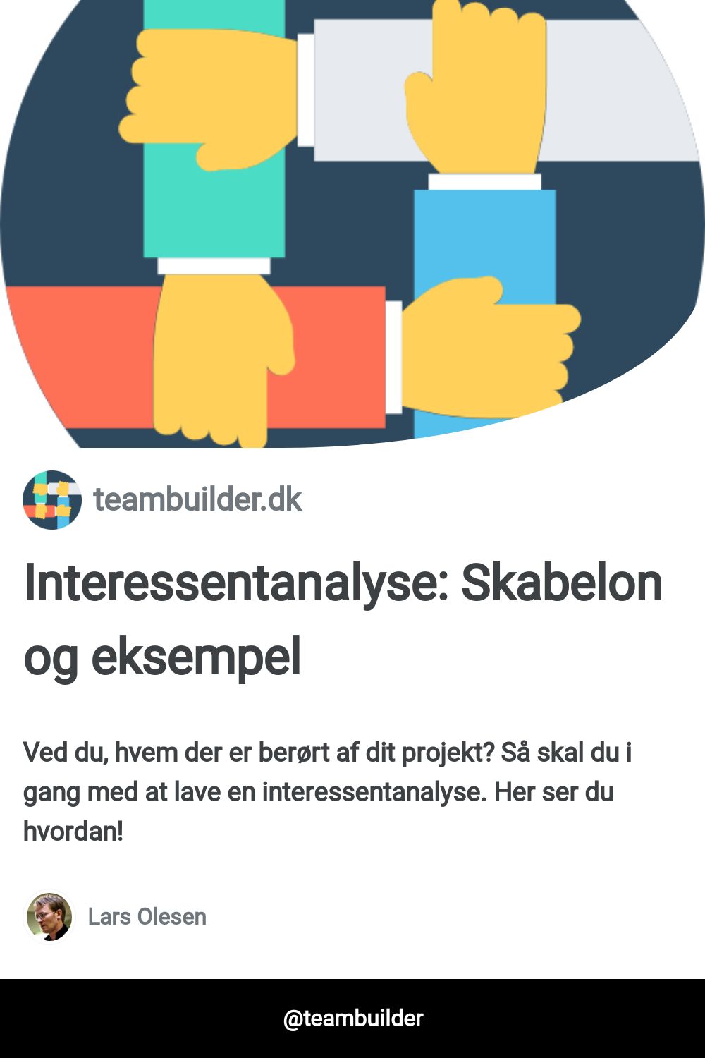 Interessentanalyse: Skabelon og eksempel - Teambuilder