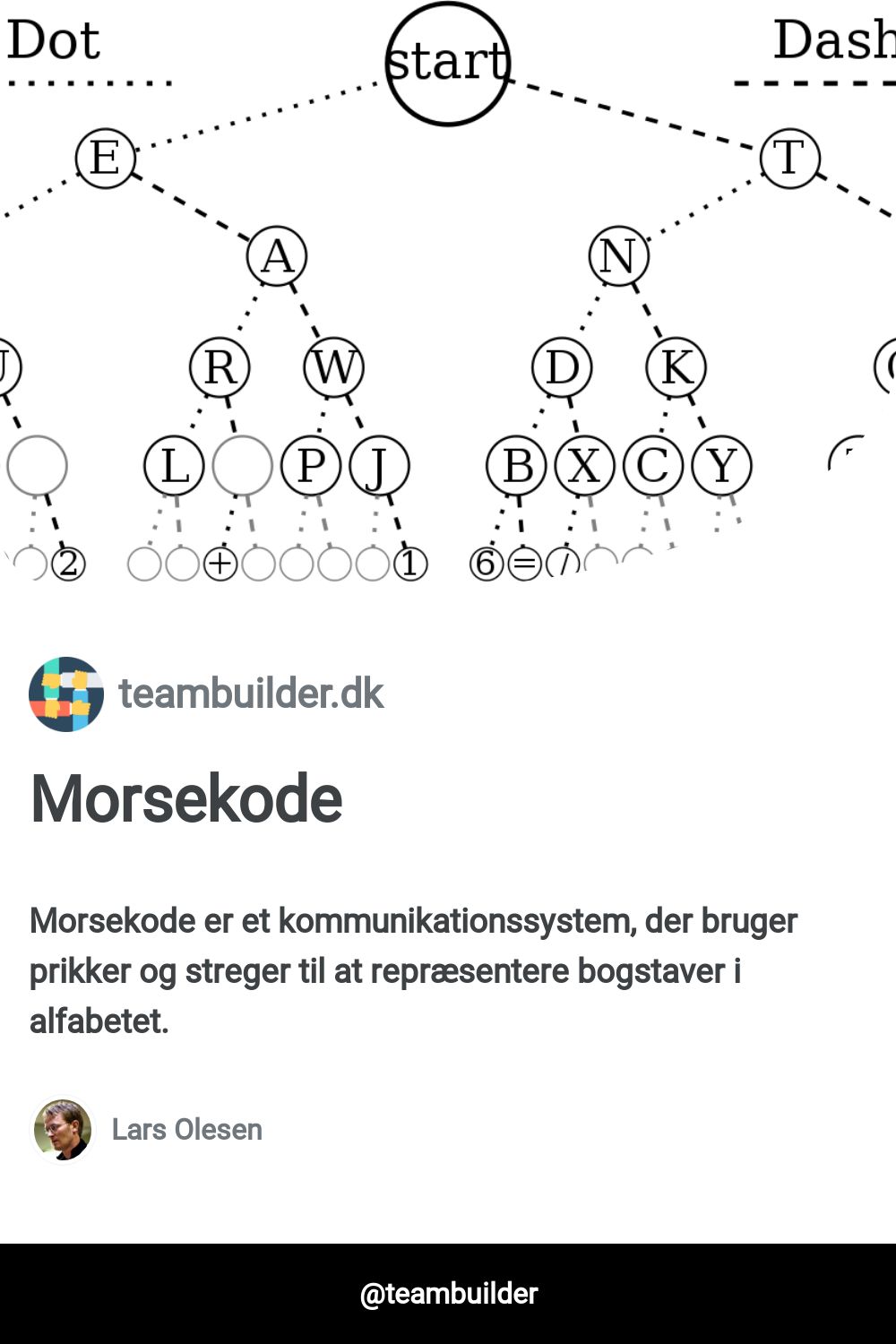 Morsekode - Teambuilder